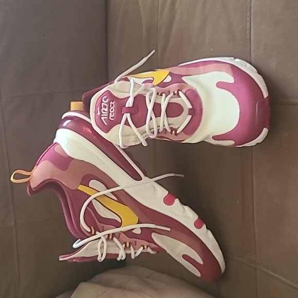 Nike | Shoes | Nike Air Max 27 React Sneakers 270 A Noble Red Colorway ...